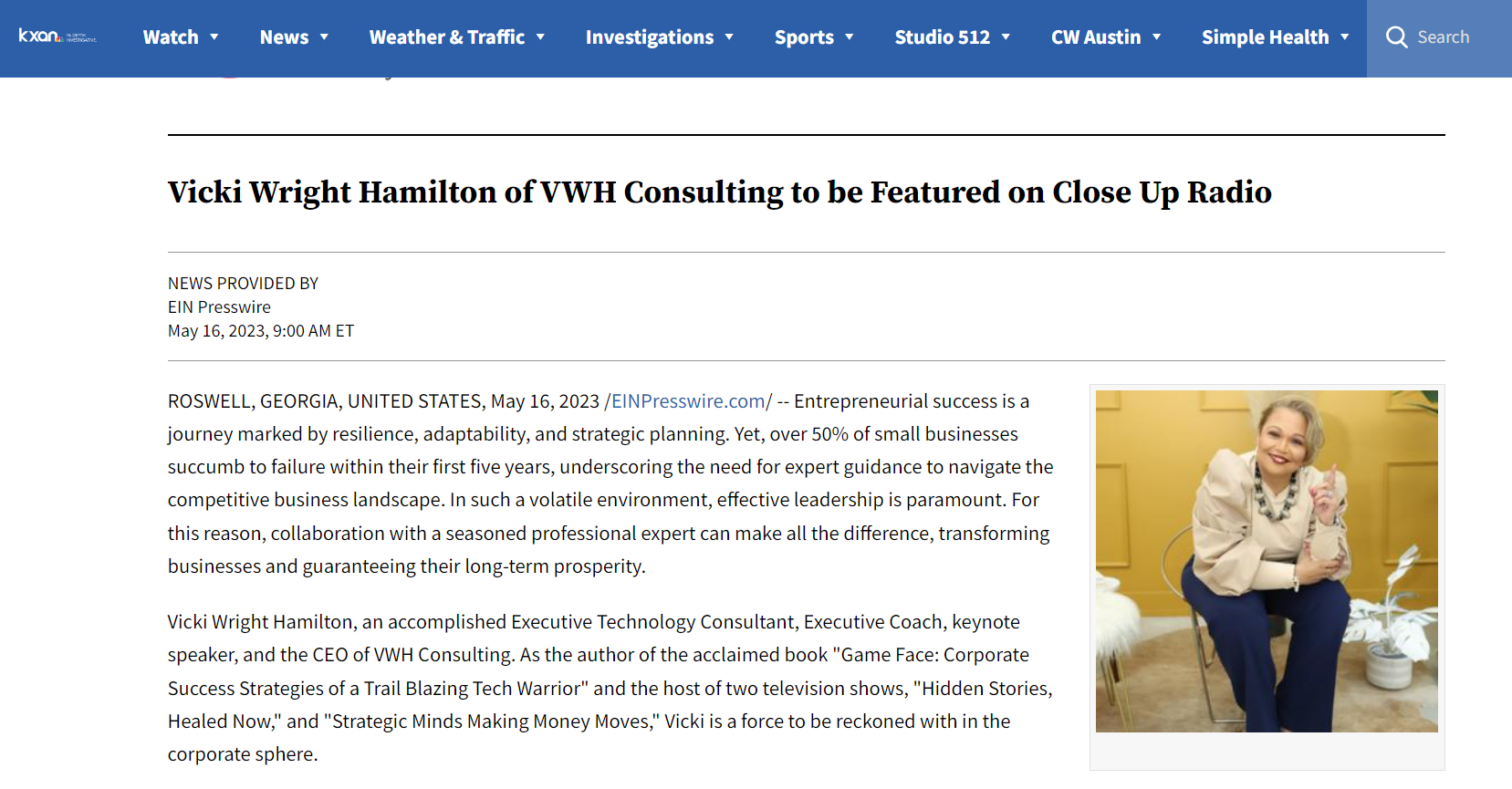 Watch Vicki - Vicki Wright Hamilton